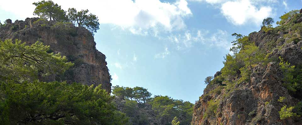 Wanderung durch die Lyssos Schlucht